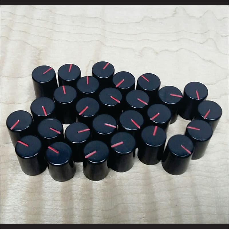Genuine CRATE Amp knobs - 27x Black/Red knobs for Guitar | Reverb