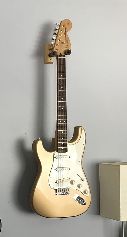 Peter Gebhardt Partscaster Stratocaster hardtail 2012 gold | Reverb