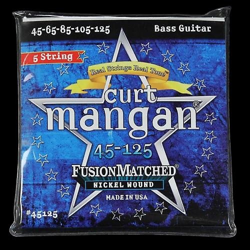 Curt Mangan Fusion Matched Nickel Wound 5-String Bass Strings | Reverb
