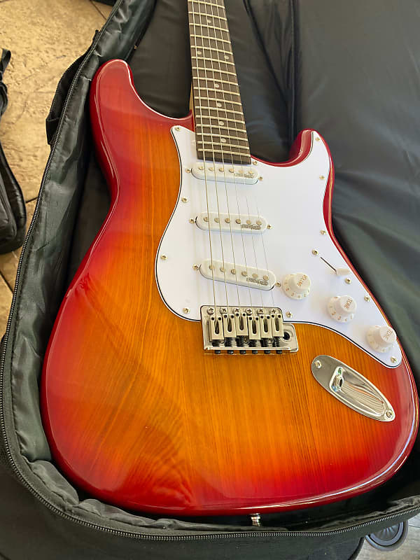 New Indio Cali DLX, Cherry Burst w soft case | Reverb