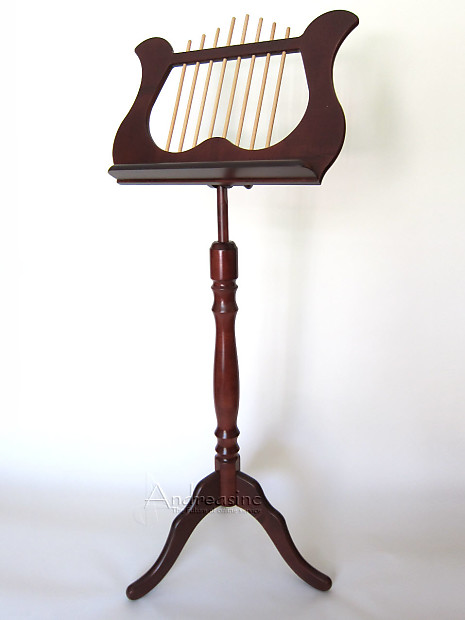 Stageline European Mahogany Wood Lyre Music Stand | Reverb