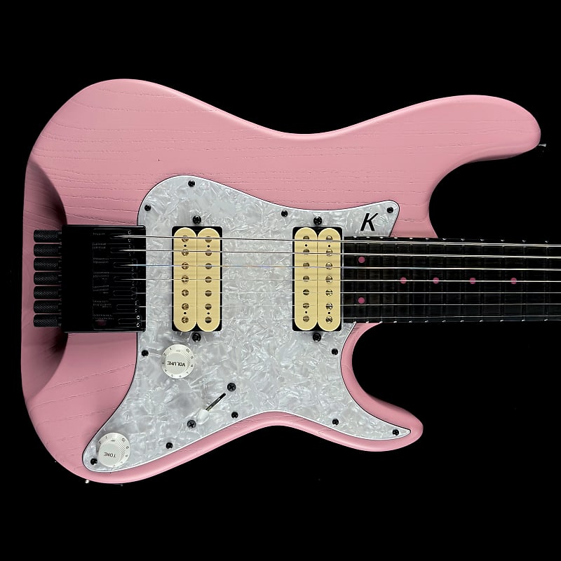 Kiesel Headless Delos 7 - Light Pink Raw Tone Satin | Reverb Australia