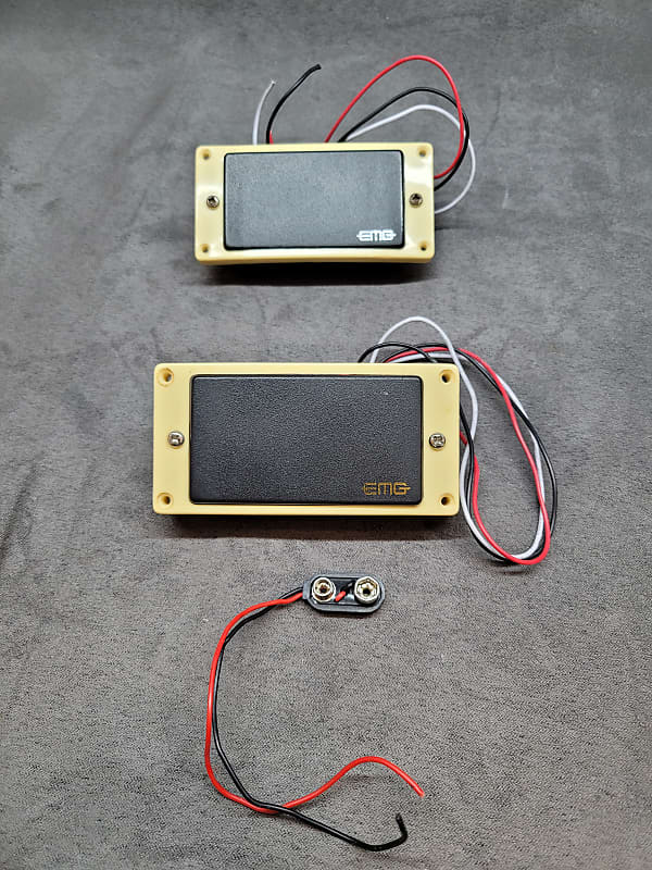 EMG 81 & 85 Active Humbucker Pickups - Black | Reverb