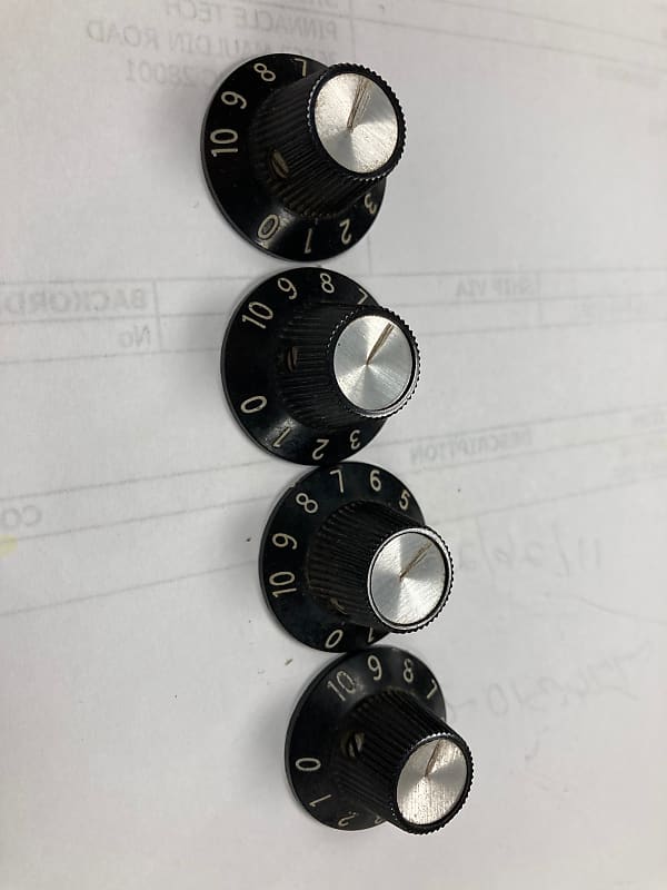 Fender 60's Era Blackface Knobs (4) | Reverb