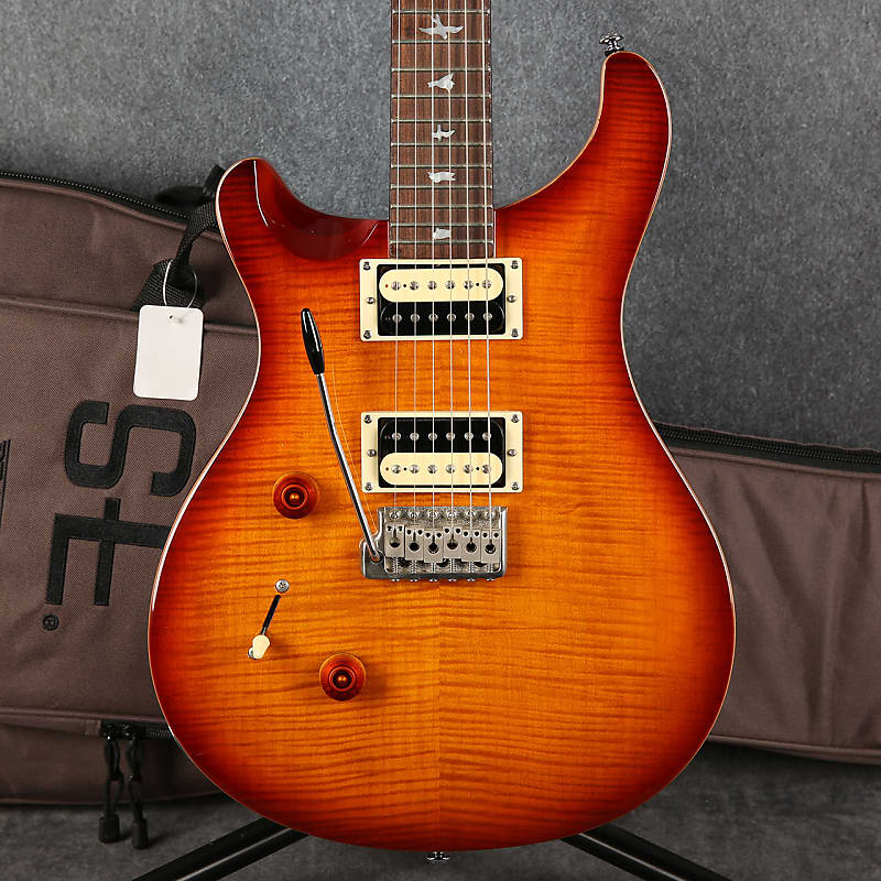 PRS SE Custom 24 - Left Handed - Vintage Sunburst - Gig | Reverb UK