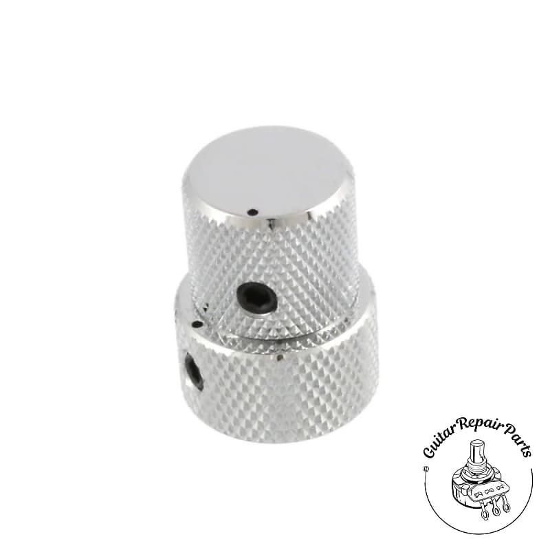 Gotoh Stacked Concentric Control Knobs w. Indicator - Chrome | Reverb