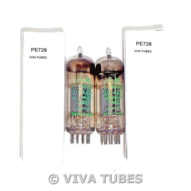 NOS M Pair Philips Amperex Miniwatt Dario 7062 E180CC D | Reverb UK