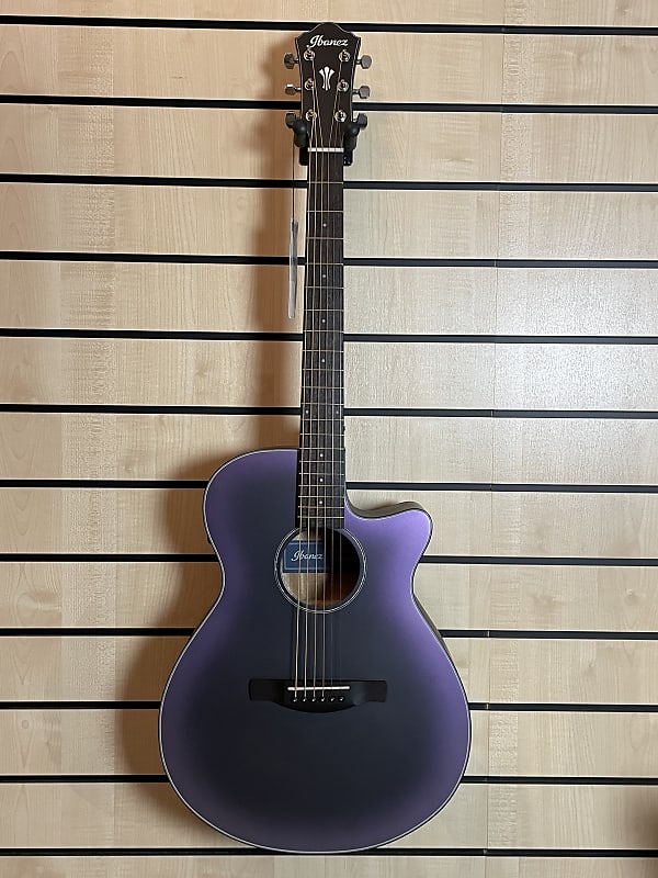 Ibanez AEG50-BAM Black Aurora Burst Matte Acoustic Guitar | Reverb