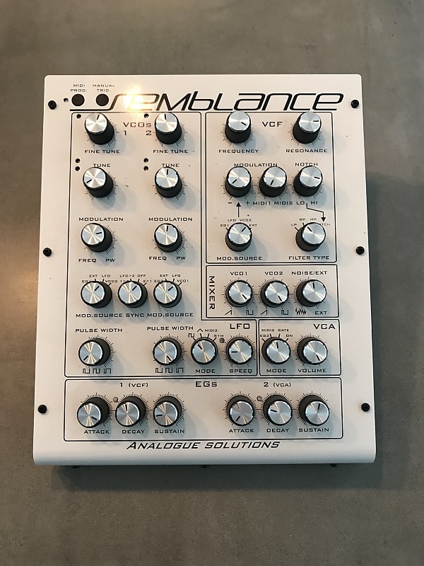 Analogue Solutions Semblance Oberheim Sem Clone Synthesizer Reverb