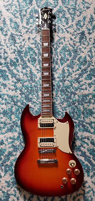 Gibson SG style Firefly FFLG guitar - Upgraded pickups and | Reverb