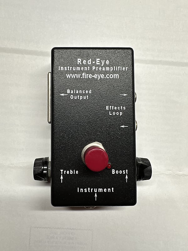 Fire-Eye Red-Eye Instrument Preamplifier 2018 - Black | Reverb