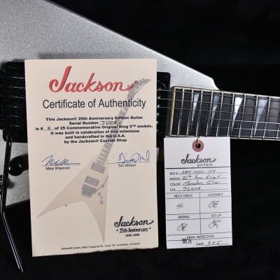 Jackson USA Custom Shop 25th Anniversary Double Rhoads King V | Reverb