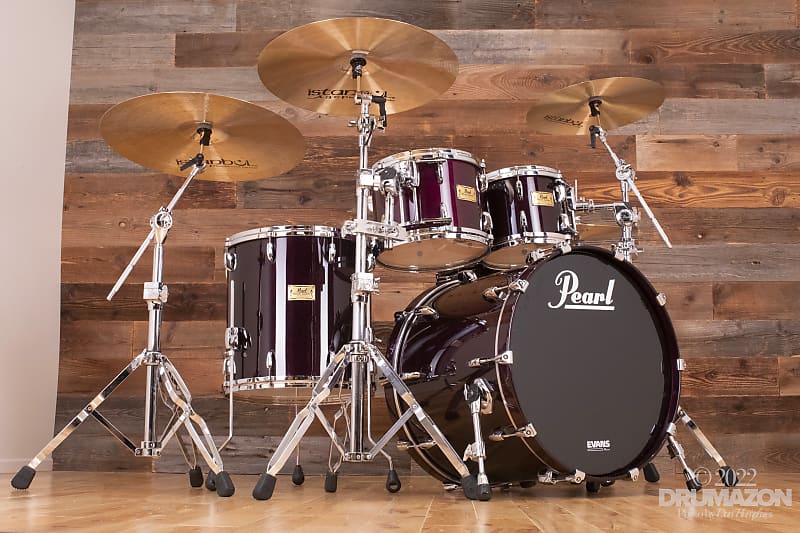 Pearl Masters Mmx 4 Piece Drum Kit, Purple Mist Lacquer (Pre | Reverb