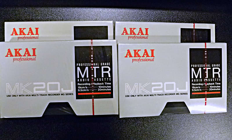 Akai MK20J tape--4 cartridges for Akai 12-track analog | Reverb
