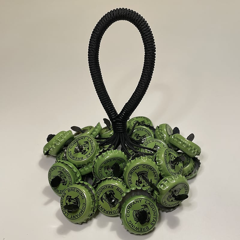 Upcycled Percussion - Bottle Cap Hand Rattle / Shaker - | Reverb