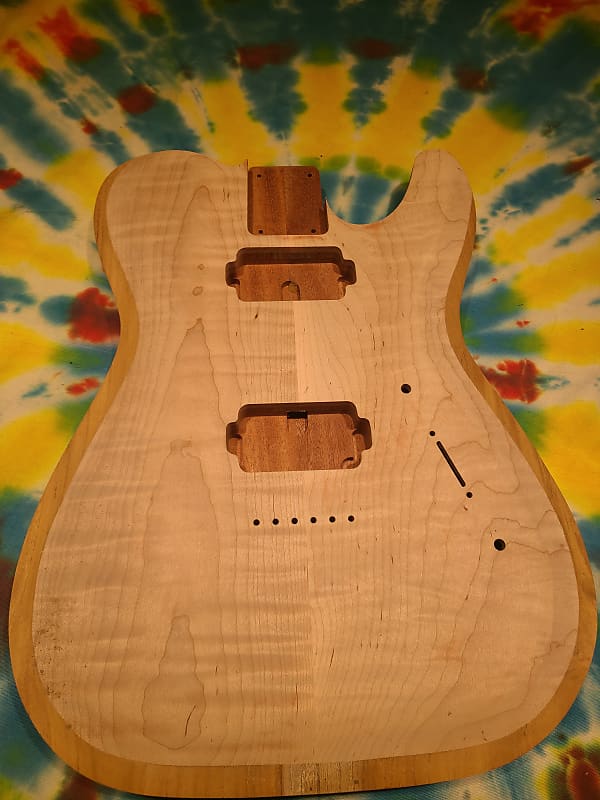 USA Custom Telecaster HH Mahogany/Curly Maple 2021 UNFINISHED | Reverb