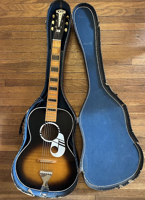 Vintage 1960s Kay “Note” Parlor/Concert Acoustic Guitar | Reverb