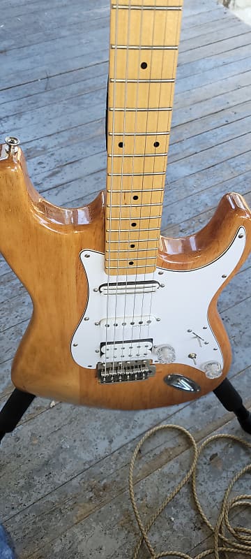 Samick stratocaster mid 90's - natural | Reverb
