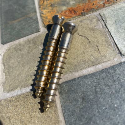 1983 Gold Prototype Floyd Rose Wood Screw Posts (Skinny & | Reverb