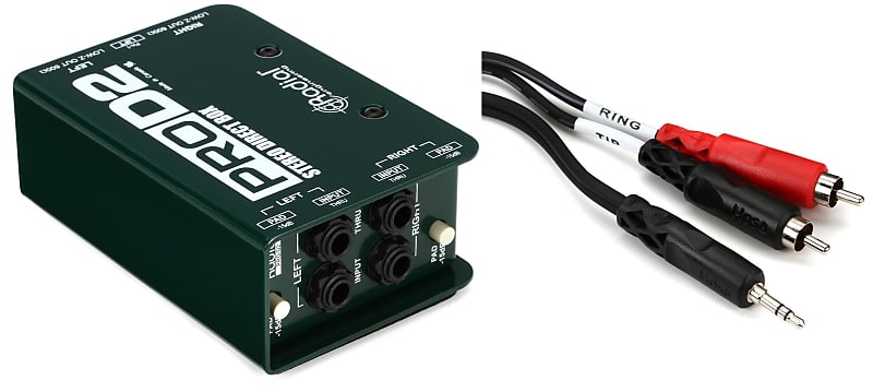 Radial ProD2 2-channel Passive Instrument Direct Box Bundle | Reverb
