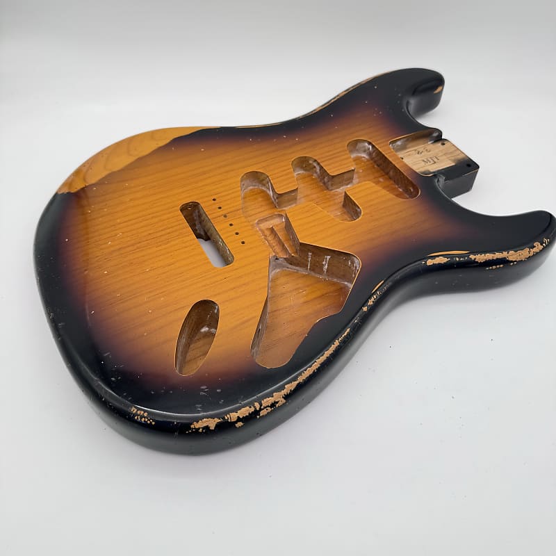 MJT USA Stratocaster Relic Roasted Pine Body Nitro Light | Reverb