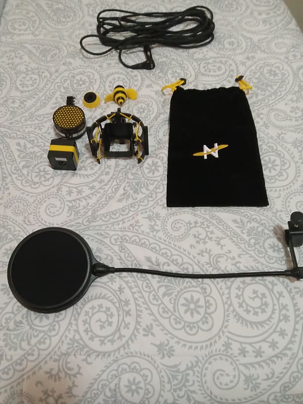 Neat Worker Bee Microphone, Shock mount, Pop filter, XLR | Reverb