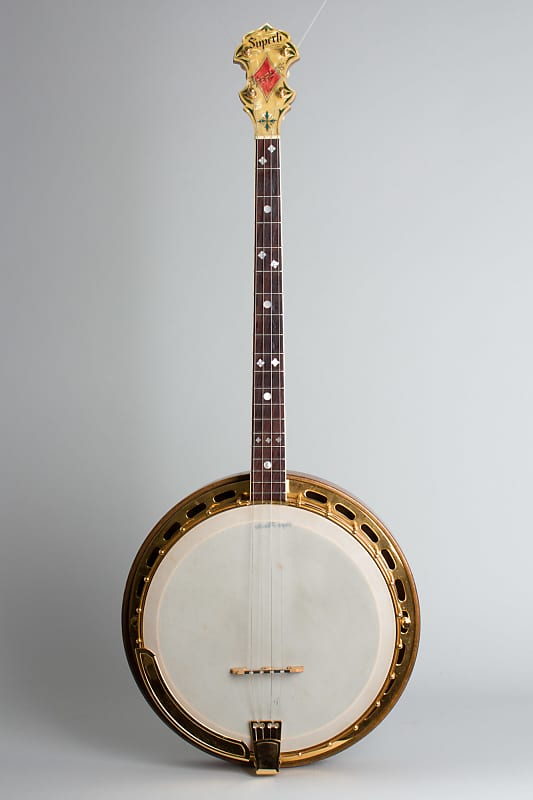 Superb Peerless Tenor Banjo, made by Epiphone, c. 1926, | Reverb