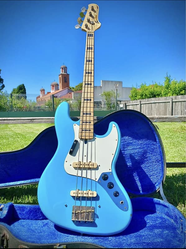 Cimar Jazz Bass 1983 - Blue | Reverb