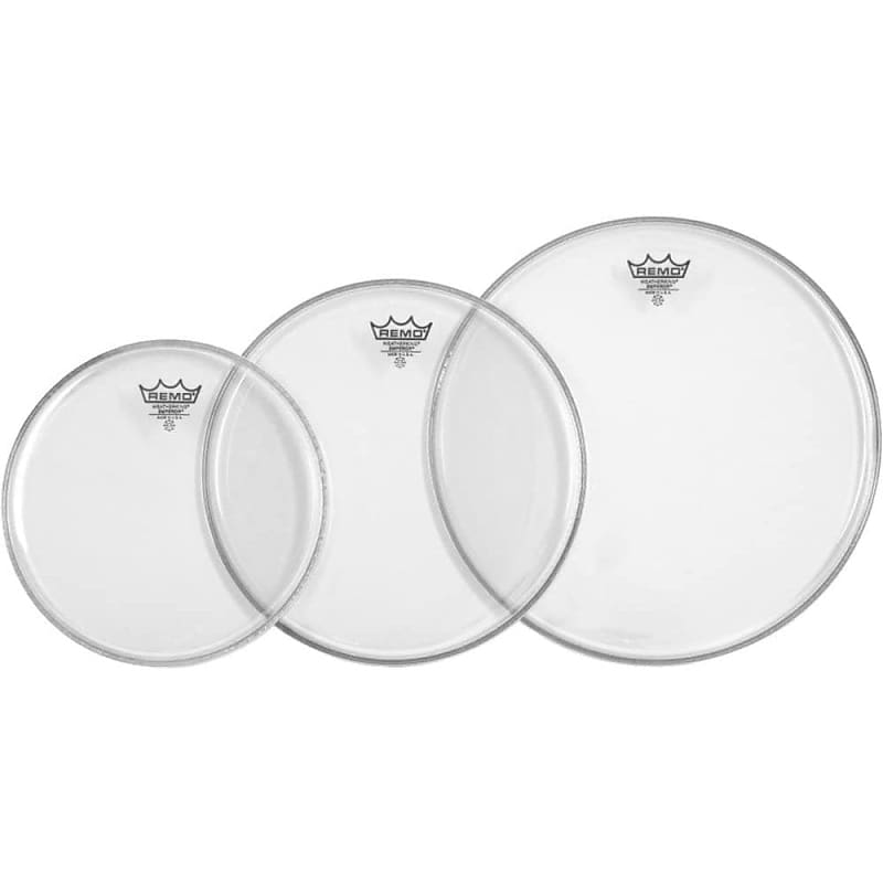 Remo Emperor Clear Tom Drum Head Pack 10/12/14 | Reverb