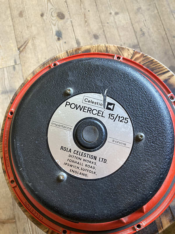 Celestion Rola powercell 15/125 1970's 8ohm guitar/bass | Reverb