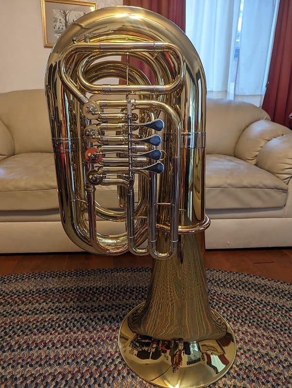 F. Schmidt J80055 Four Rotary Valve BBb Tuba mid-2010 - Brass | Reverb