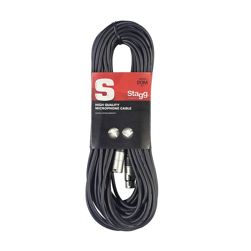 NEW Stagg SMC20 XLR Microphone Cable - 66' | Reverb