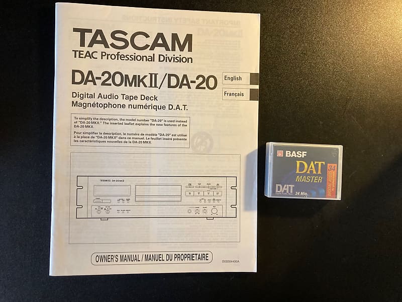 TASCAM DA-20 MK II DAT Digital Audio Tape Recorder | Reverb