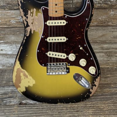 MJT Stratocaster 2-Tone Sunburst W/cs | Reverb