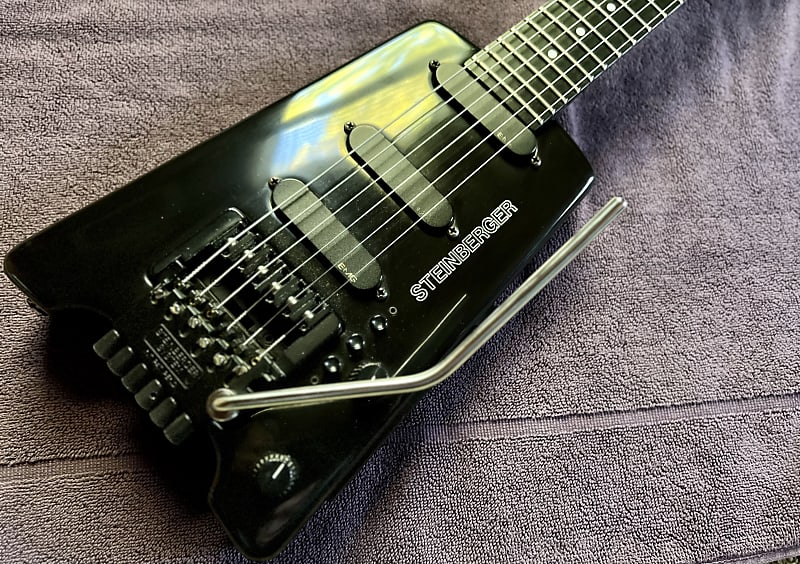 Steinberger GL3T 1986 Black w/Flight Case | Reverb