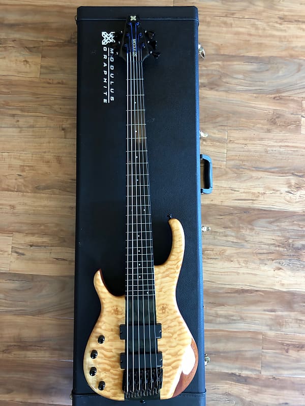 Modulus TBX Quantum Q 6 Fretless 1993 5A quilted Maple top | Reverb