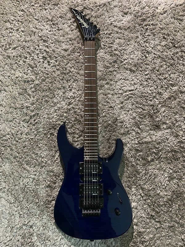 MIJ Jackson PS-4 Performer 1996 Trans Blue Flame | Reverb