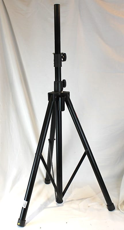 Pair of Black Pro Line Tri-Pod Adjustable Speaker Stands Set | Reverb