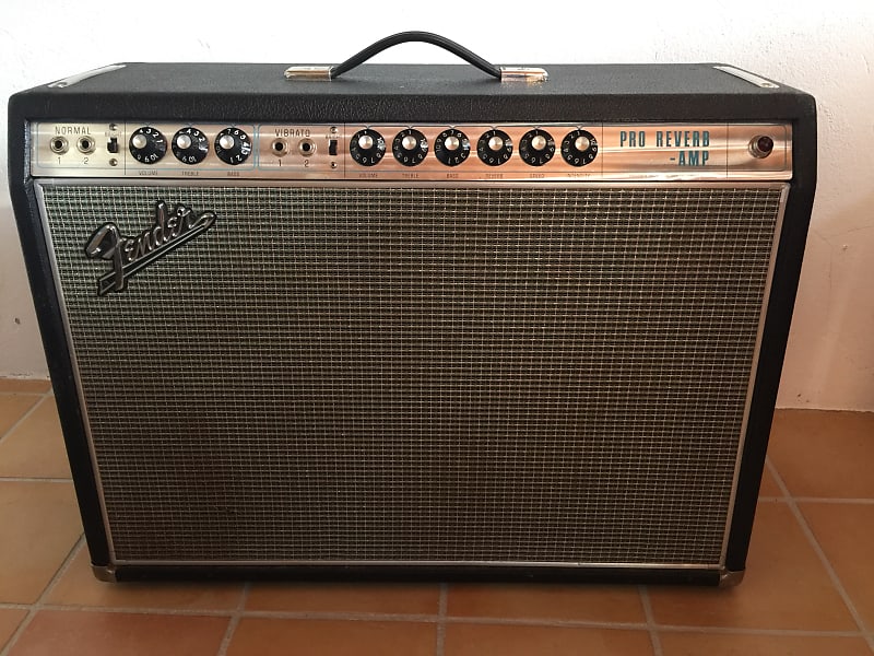 Fender Pro Reverb 2x12 early 1968 Blackface wiring + sound! | Reverb