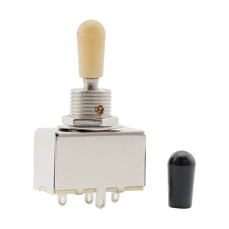 3-Way Enclosed Toggle Switch Pickup Selector Black/Cream | Reverb UK