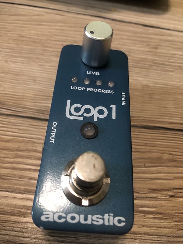 Acoustic Loop 1 pedal with TruTone power supply Blue | Reverb