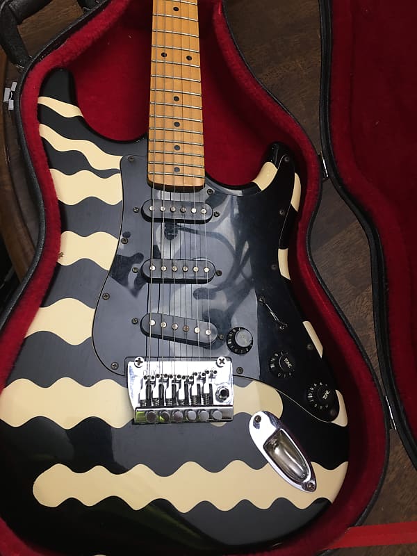 Series A Tiger stripe super Strat 1987-88 - Tiger Stripe | Reverb