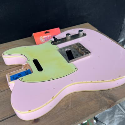Real Life Relics Tele® Body Double Bound Aged Shell Pink #3 | Reverb