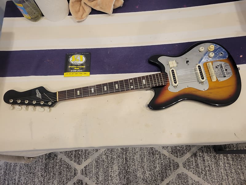 Lafayette Kent Lido 531 style Guyatone 1960's Sunburst | Reverb