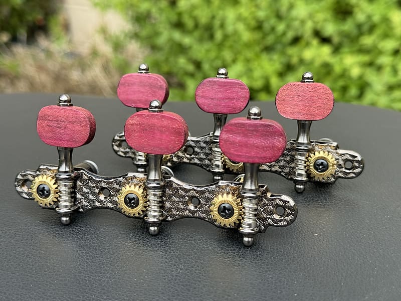 Classical Guitar Tuners With Purple Heart Knobs | Reverb