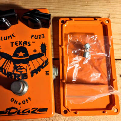 Rare Orange Cesar Diaz Original Texas Square Face Fuzz | Reverb