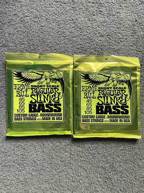 Ernie Ball Short Scale Regular Slinky Bass Strings | Reverb