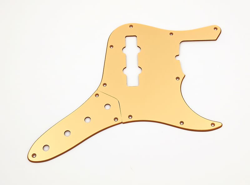 metallic gold acrylic pickguard & control plate for us fender | Reverb