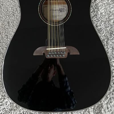 Alvarez ABT60CE-8BK 8-String Baritone Black Acoustic Electric | Reverb