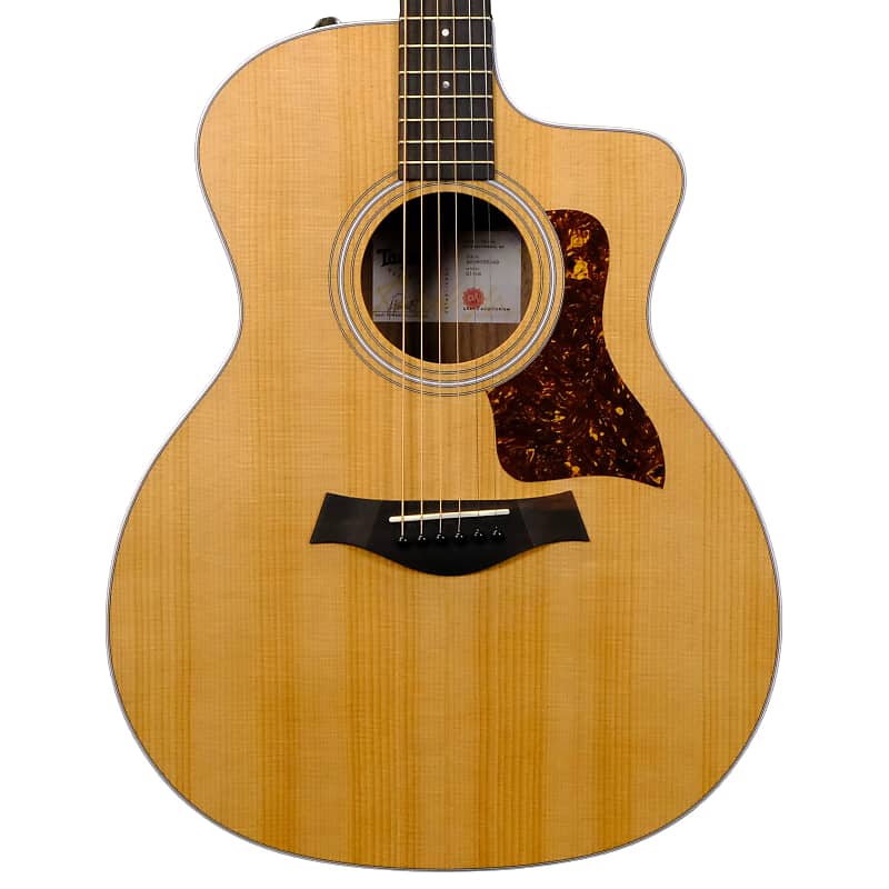 Taylor 214ce Plus Acoustic-Electric Guitar - Natural | Reverb